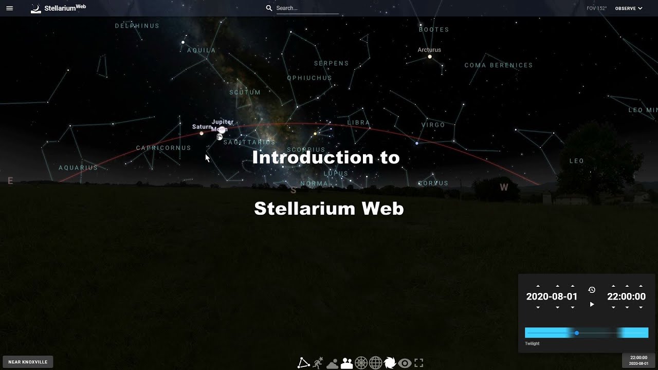 Intro to Stellarium-Web