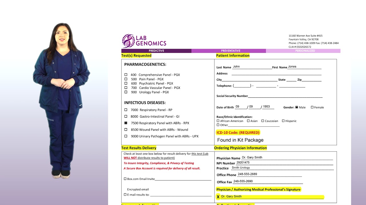 How to Properly Fill Out Requisition Form for Lab Genomics