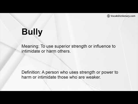 Bully Meaning