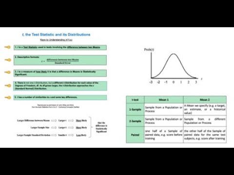 t: the Test Statistic and its Distributions