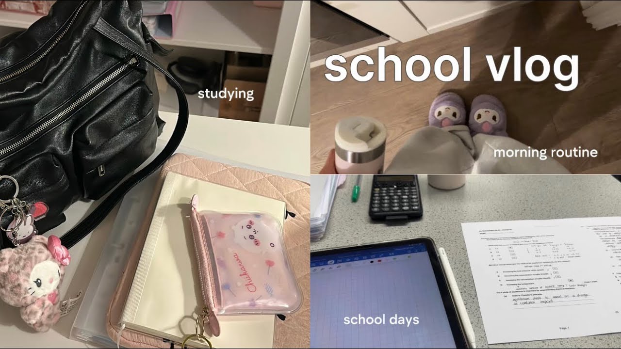 PRODUCTIVE school vlog | school days, morning routine, study motivation, after school, alevels