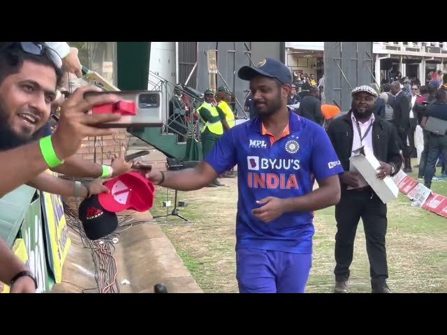 IND vs ZIM 2022: [Watch] Sanju Samson's heartwarming gesture towards ...