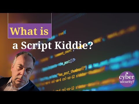 What is a script kiddie?