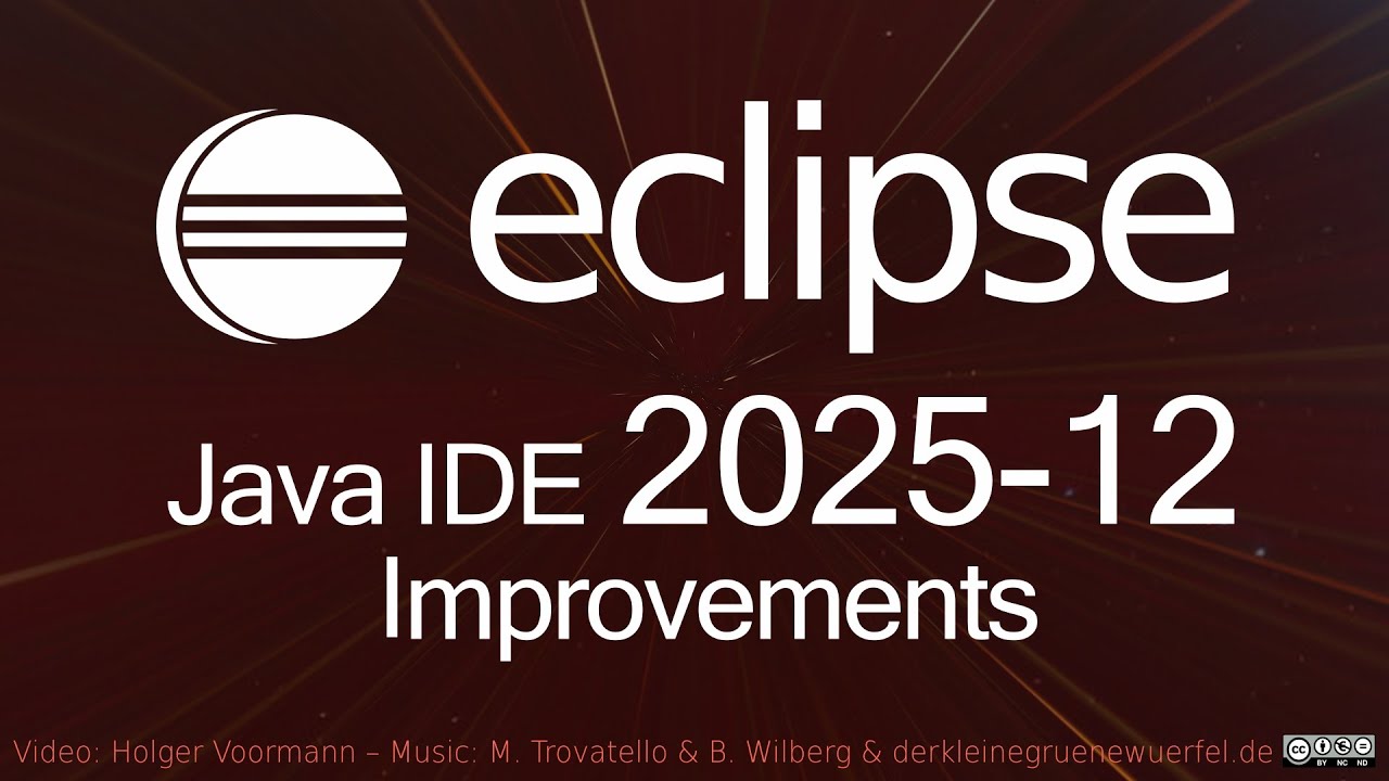 Eclipse 2025-12 Java IDE Improvements