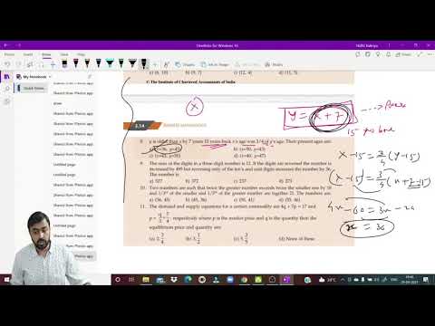 Equations - 2 Video Lecture - CA Foundation