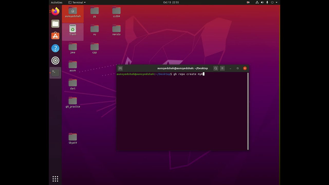 Create Repository using GitHub CLI | GitHub CLI | Aun Syed Shah