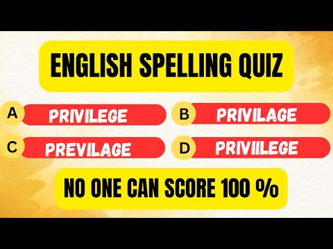 βUltimate English Spelling Quiz | 20 Fun Questions!β