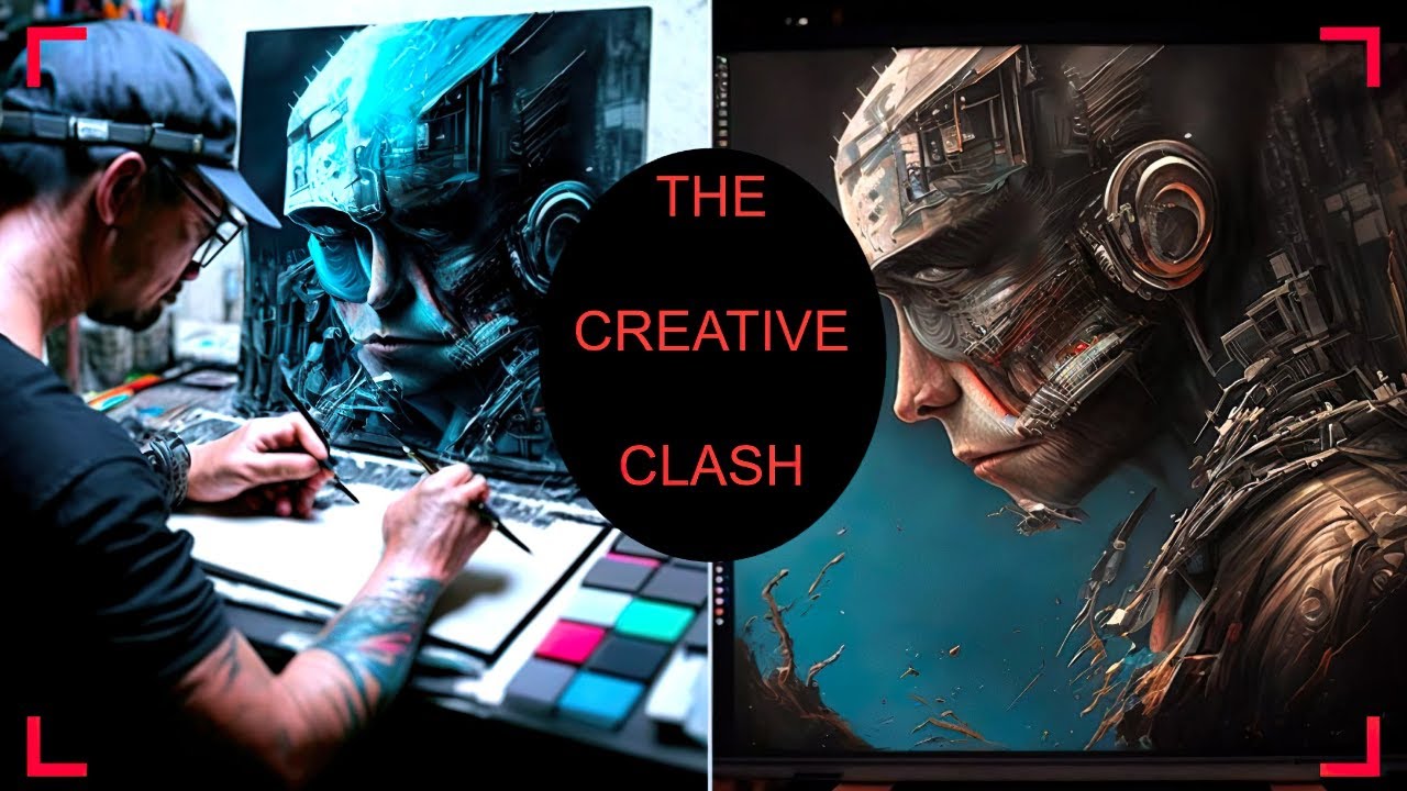 The Creative Clash! AI Generative Art vs Human Artists in the World of Art #shorts