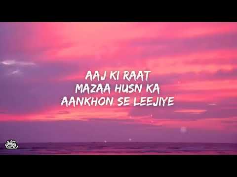 Aaj Ki Raat Lyrics | Stree 2 | Sachin Jigar, Madhubanti Bagchi, Divya Kumar