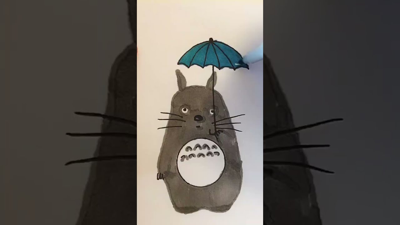 Draw a cute Totoro