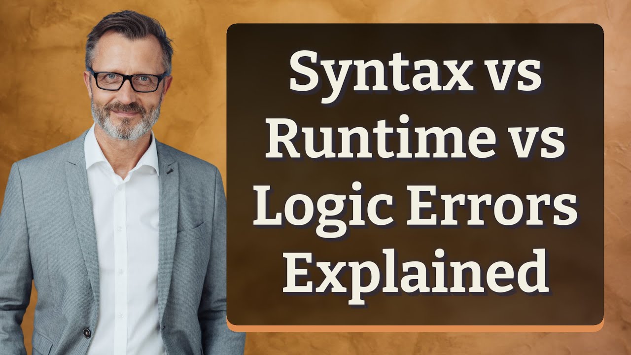 Syntax vs Runtime vs Logic Errors Explained
