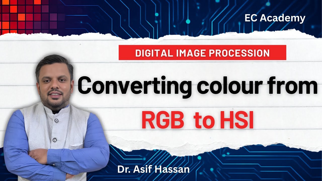 RGB to HSI Color Model Conversion: Formulas & Solved Numerical Example | DIP