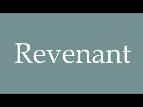 How to Pronounce ''Revenant'' Correctly in French