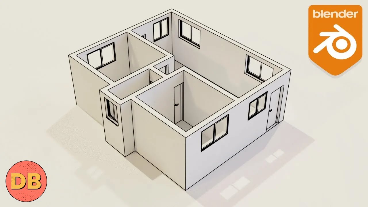Quickest floor plan model in Blender Part 1.
