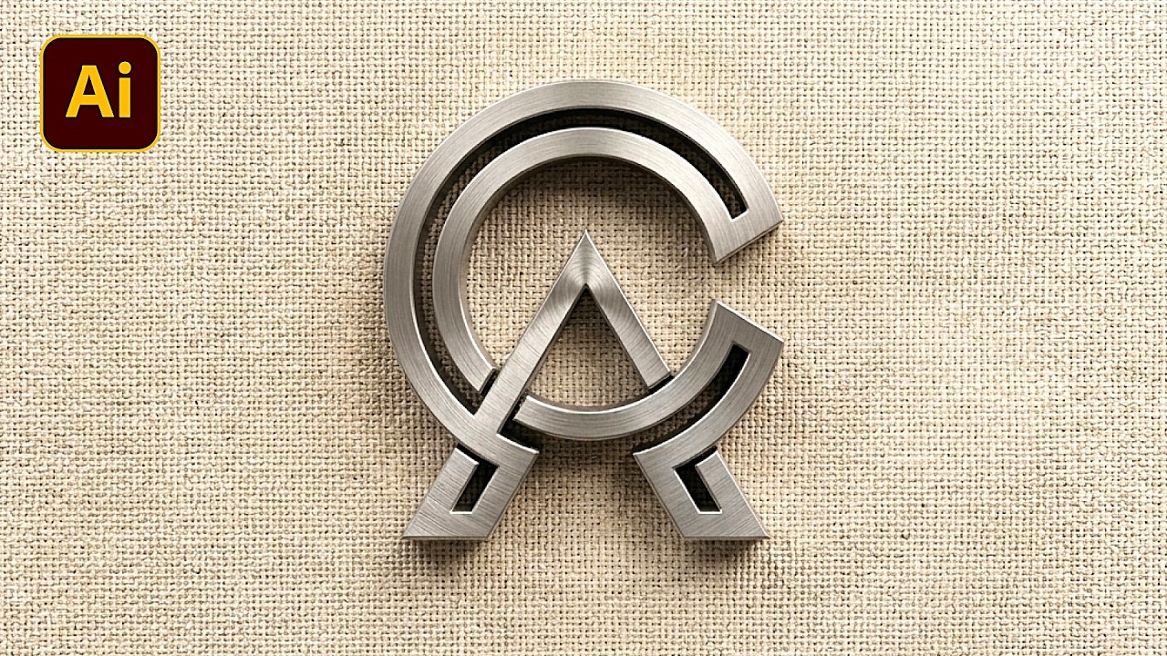 Logo Design - Modern Letter Logo Design In Illustrator | Adobe Illustrator Tutorial