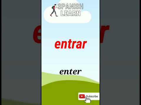 Enter in Spanish language