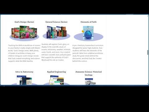 Masterbooks Science Curriculum - Grades K - 12