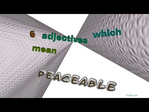 peaceable - 6 adjectives similar to peaceable (sentence examples)