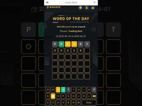 Binance Today 6 Letter Word Of The Day Answer |binance wodl today answer| #binance #wodlanswers