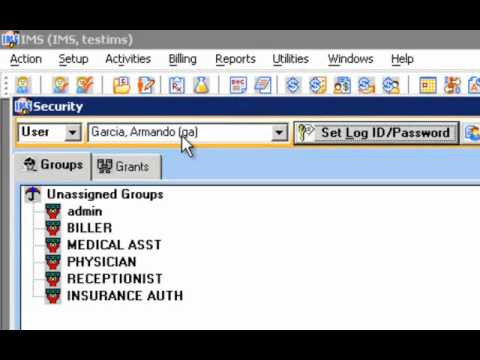 SuiteMed Create User Name, Password & Rights