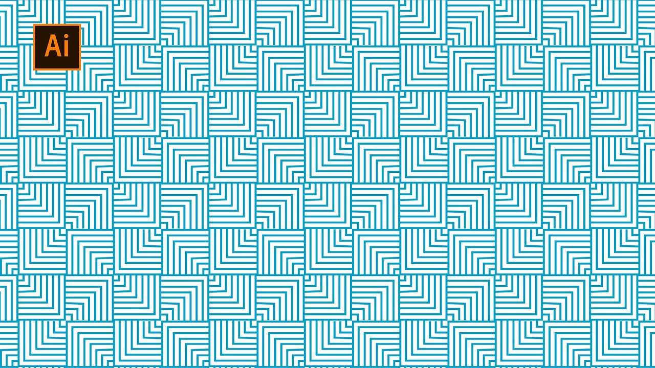 Overlapping Pattern in Adobe Illustrator Tutorial #Shorts