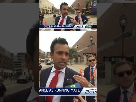 RNC Day 1 | Vivek Ramaswamy reacts to JD Vance as VP pick