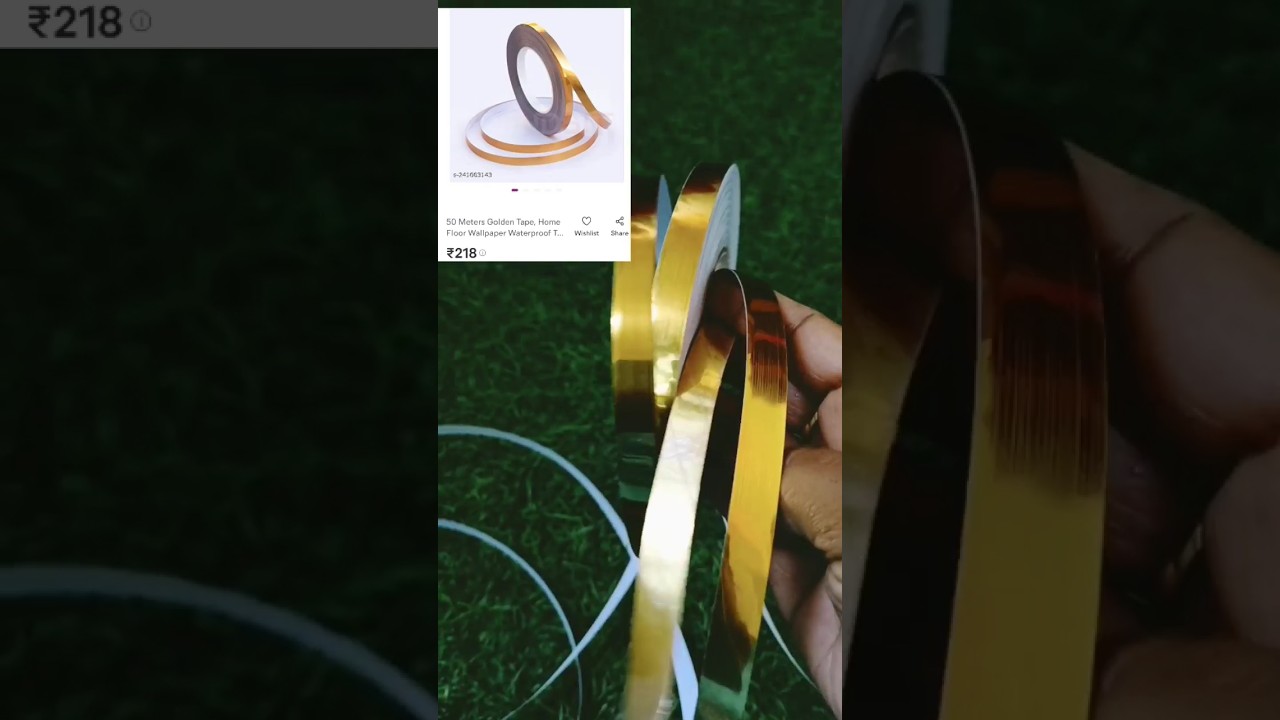 #unboxing Golden tape for wall and tile decore | wall sticker | walldecore || shorts