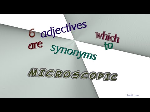 microscopic - 7 adjectives having the meaning of microscopic (sentence examples)