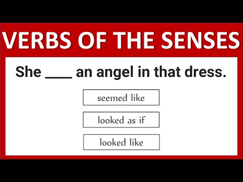 VERBS OF SENSES QUIZ | ENGLISH GRAMMAR TEST