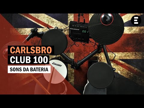 CARLSBRO CLUB100 5-Piece Pad Electronic Drum Kit & Commander | Reverb