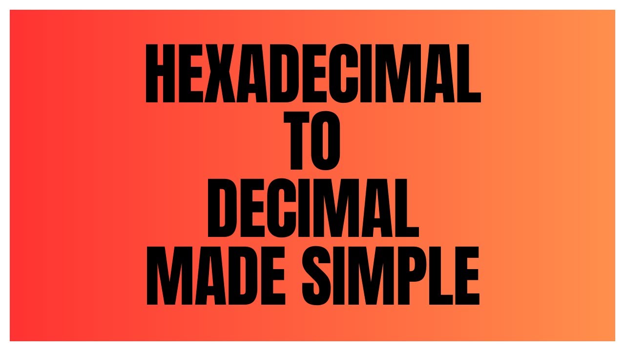 Exploring HEX2DEC Function in Google Sheets