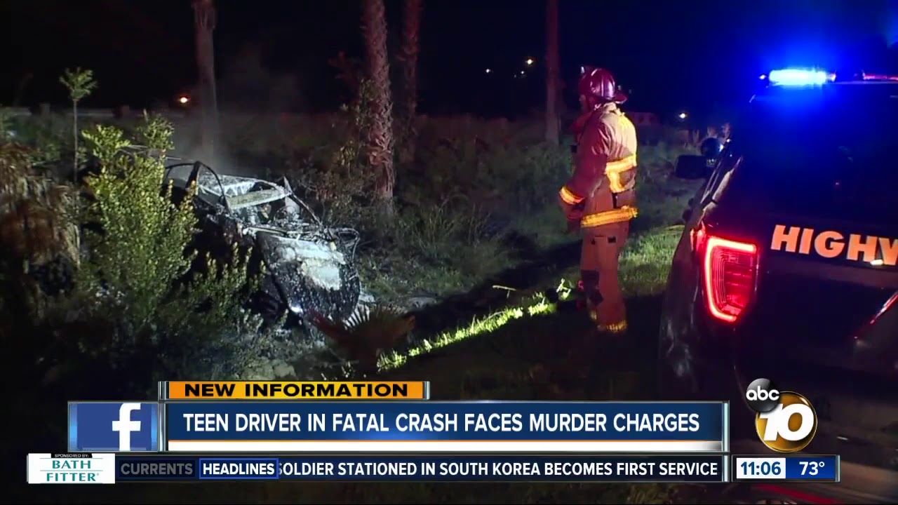 Teen driver in fatal crash facing murder charges