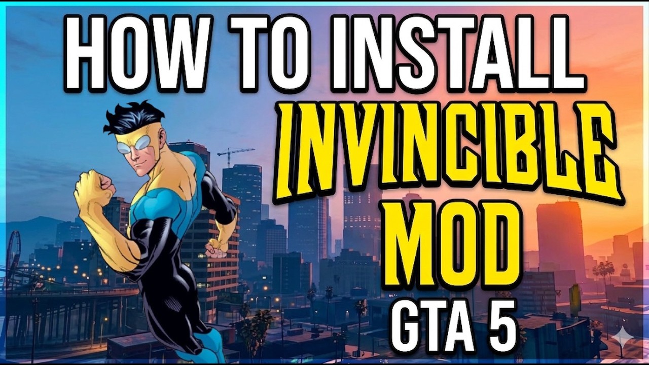 How to install the Superman V.2.2 mod or the Invincible mod for GTA V #invincible #superman #gta5