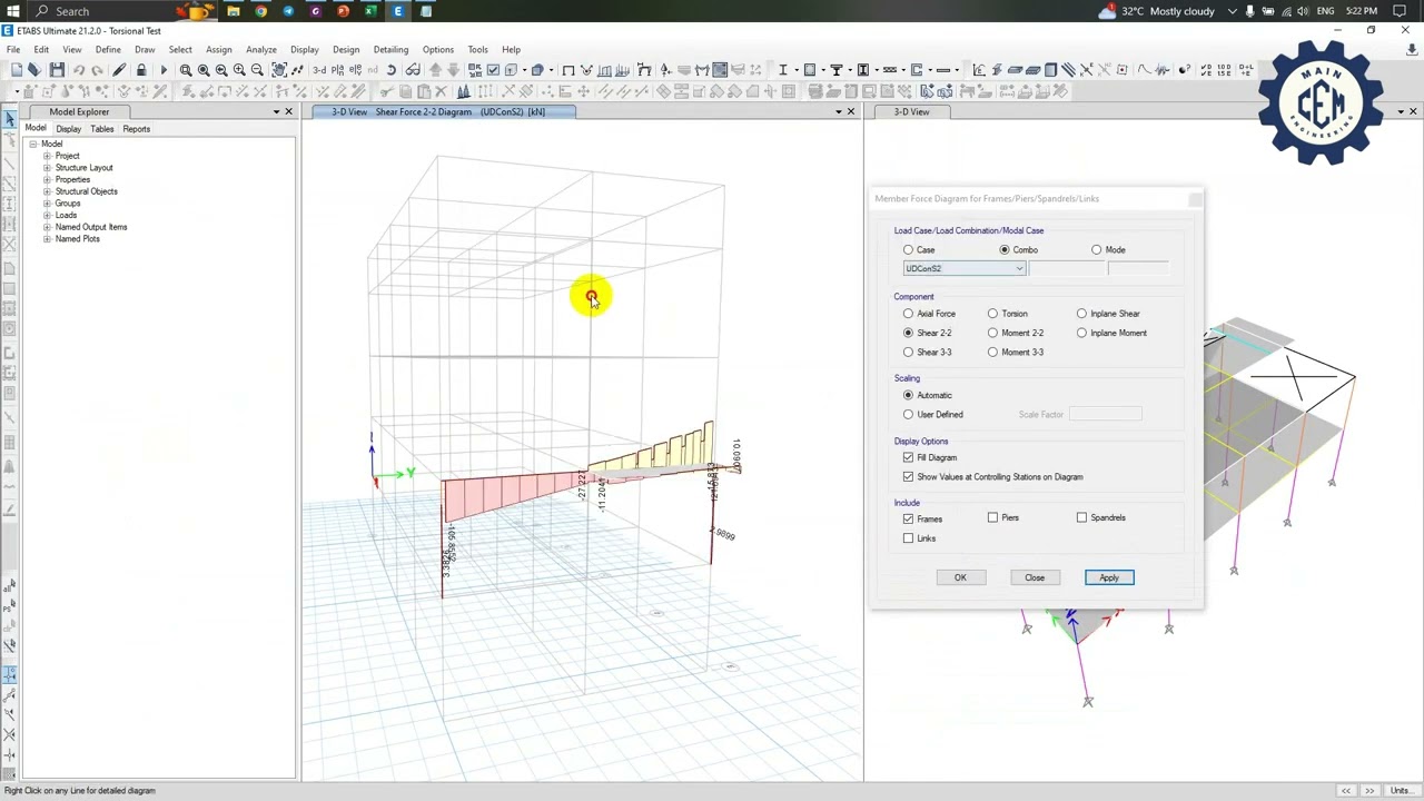 EP001 EC2 RC Beam Design by Etabs and Verification with Manual Design