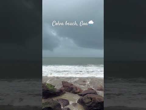 Best beach of South Goa || Colva beach in August 🏖️ || #southgoa #colvabeach #palolembeach #shorts