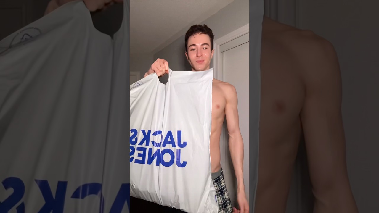 trying on Jack & Jones for the first time - which is your fave? 👀 #grwm #outfit #clothinghaul #ootd