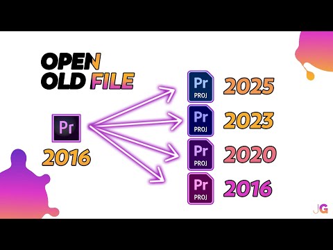 How to Open ANY OLD File in Adobe Premiere Pro FREE - Downgrade