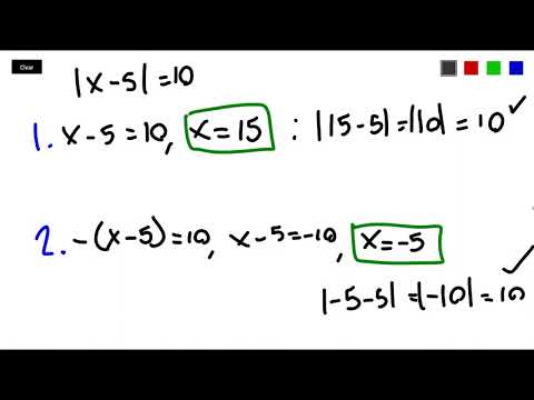 Solving Absolute Value Equations Example Problems