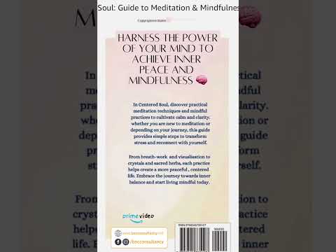 Centred Soul:Guide to Meditation & Mindful Living. Purchase on Amazon Now 🤍