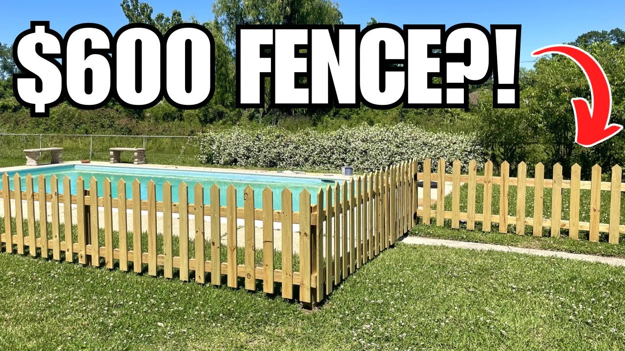 How I Built a Wood Picket Fence for $600 (100 Ft + Cost Breakdown)