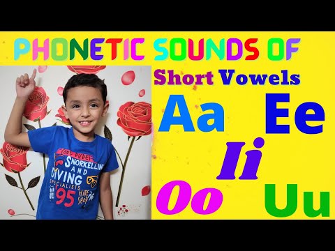 Learn Phonetics Sounds of Vowels in English with Tanay for kids