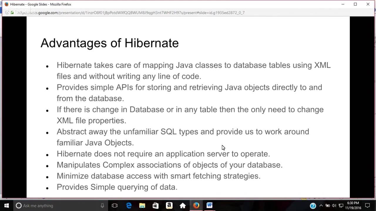 Hibernate Presentation