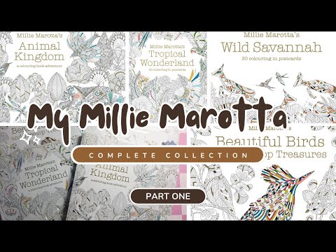 Millie Marotta Completed Pages Collection - Featuring My Very First Adult Colouring Book! Part One π