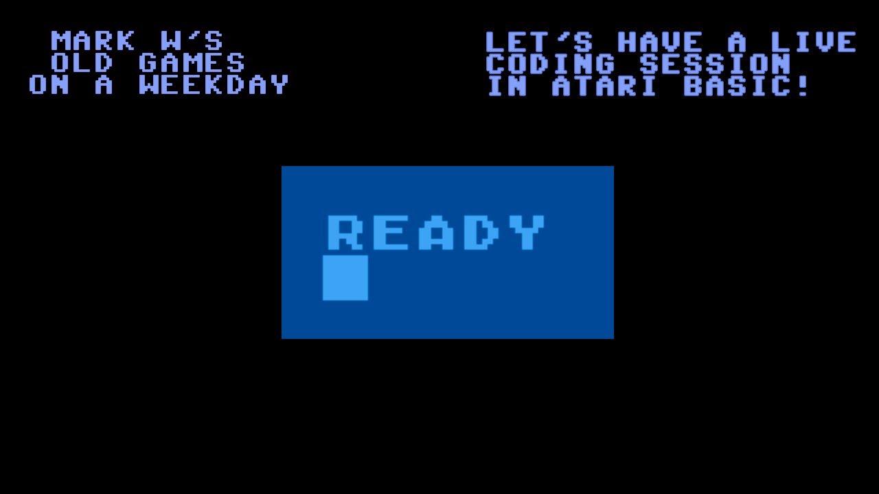 Let's Code in Atari BASIC...Old Games on a Weekday