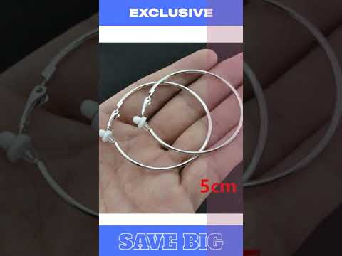 Classic Round Clip-On Hoop Earrings