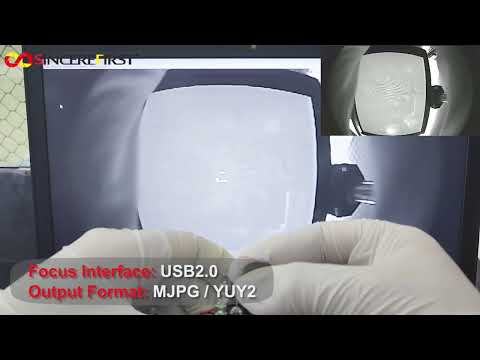 SF1A293 OV9281 USB camera module match DFOV180 lens with 940nm LED board testing video
