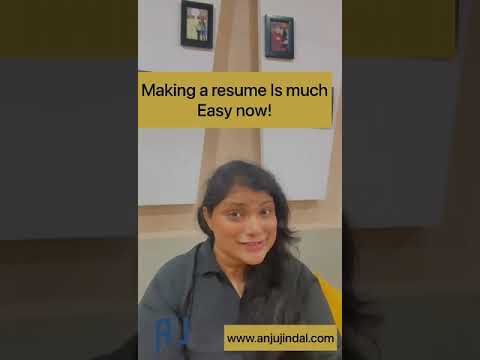 Making a Resume πjoin the public speaking class#anjujindal #vocabulary