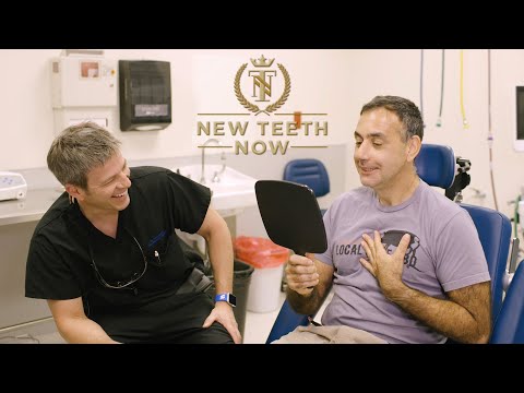 Florida Lab Technician Gets a New Smile With DENTAL IMPLANTS - New Teeth Now!