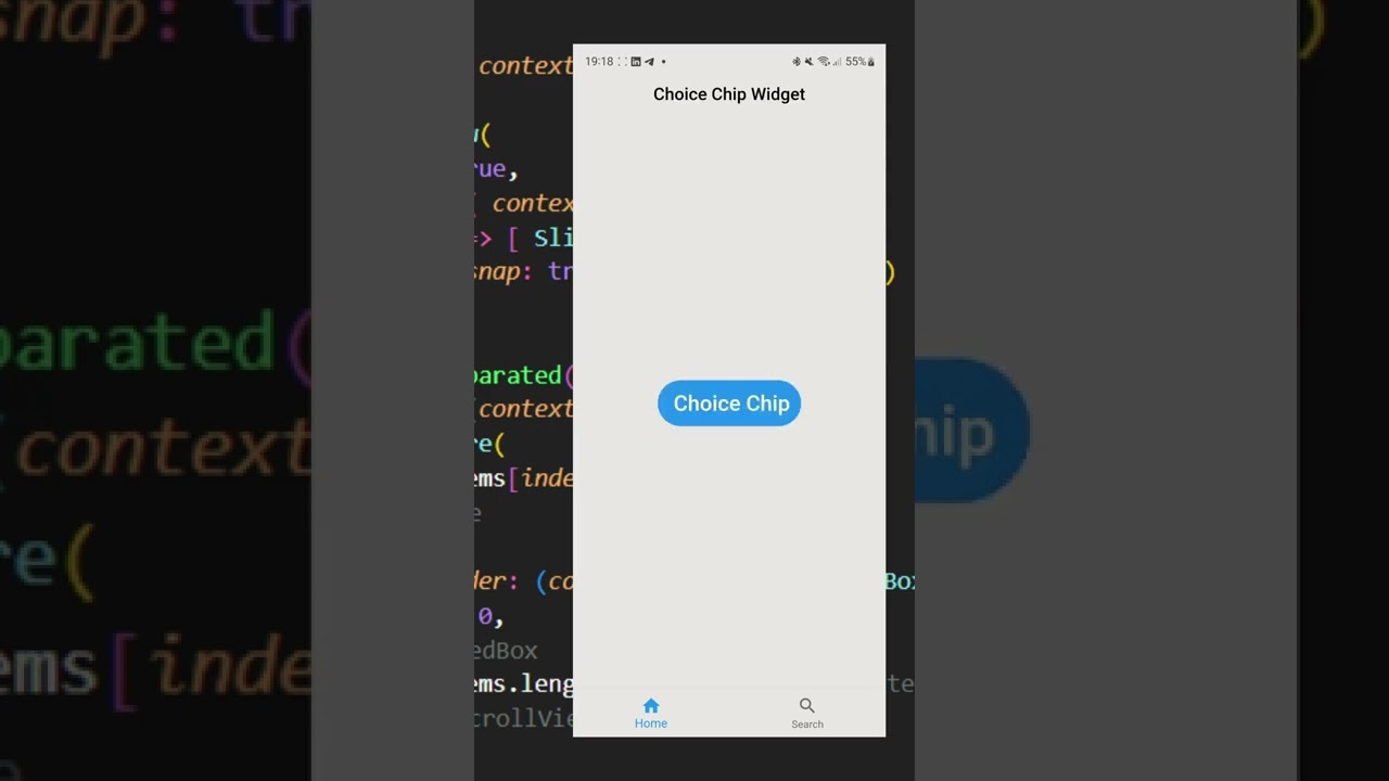 Choice Chip Widget in Flutter