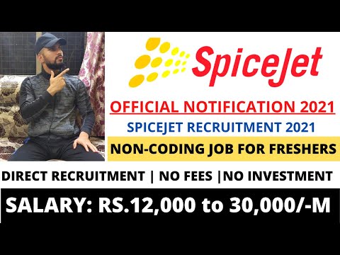 🔴SPICE JET Off Campus Placement 2021 | SPICEJET Recruitment 2021 | Airlines Hiring | Airport Jobs